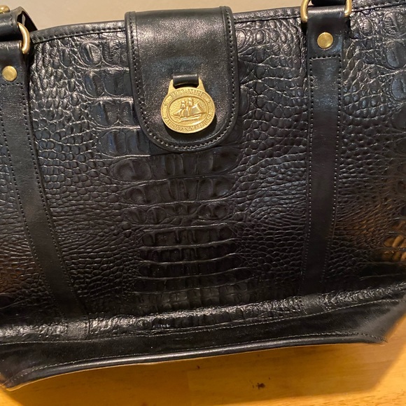 Brahmin | Bags | Vintage Brahmin Womens Tote Croc Handbag | Poshmark